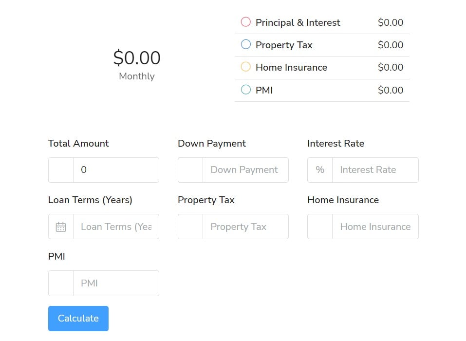 Mortgage Calculator FREE - Our Property Team